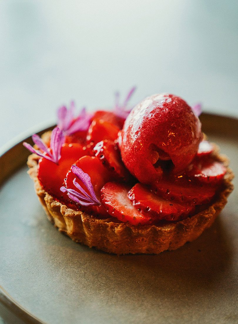 Strawberry Custard Tart With Mānuka Honey, Rose & Lavender - Cuisine ...
