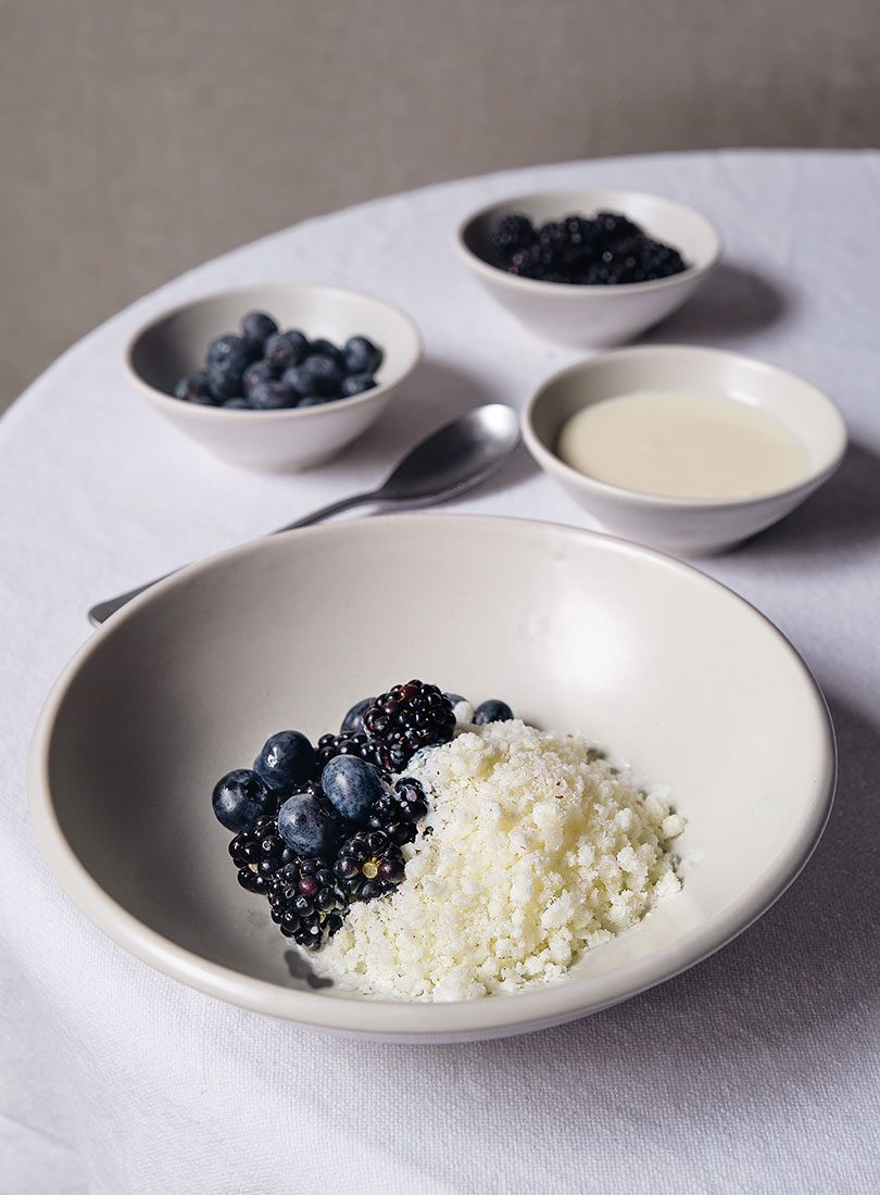 Almond Granita With Chilled Berries & Yoghurt - Cuisine Magazine - From ...