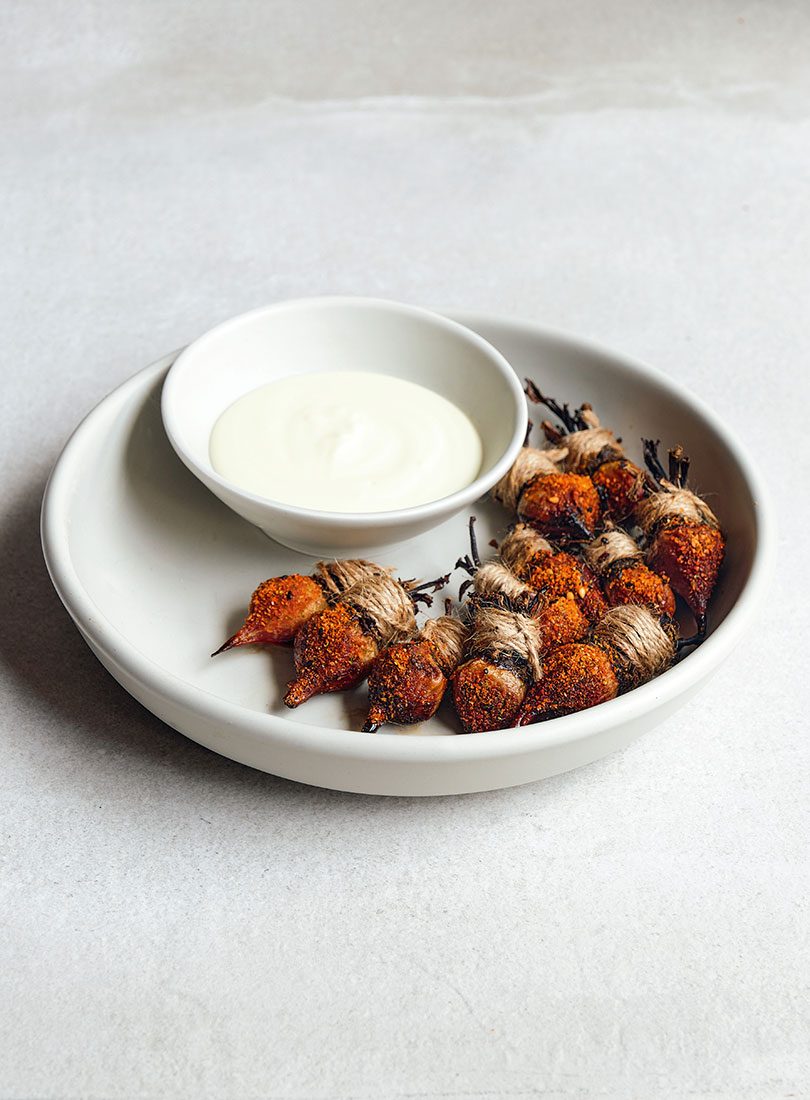 Roast Baby Beets With Japanese Seven- Spice & Feta Fondue - Cuisine ...