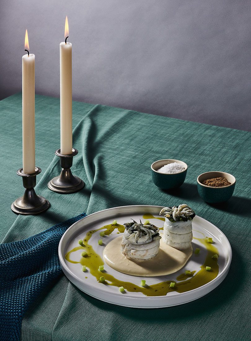 Whitebait & Sole Paupiettes, Horseradish Cream & Dill Oil - Cuisine ...