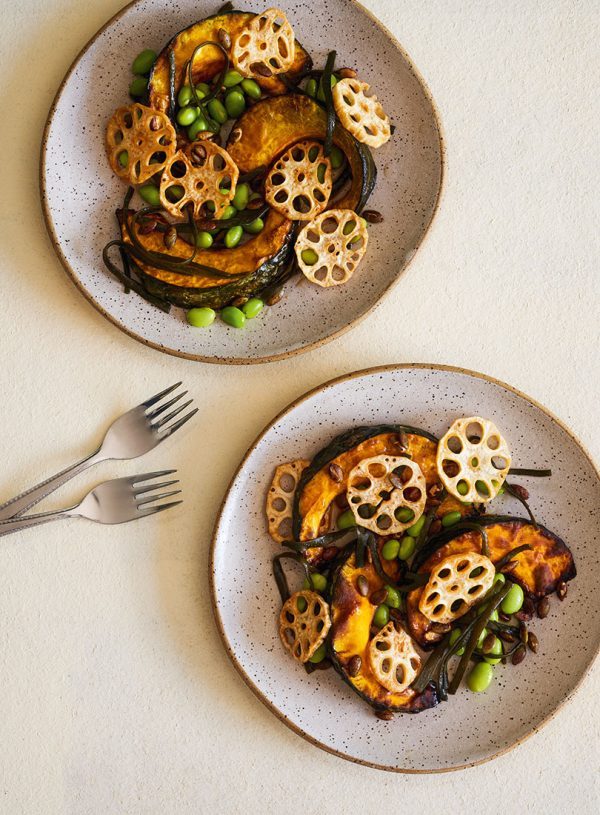 Roasted Pumpkin, Lotus Root & Edamame With Seaweed - Cuisine Magazine ...