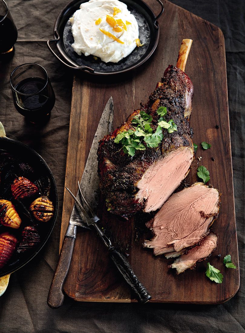 Lamb With Chermoula, Lemon Labneh & Hasselback Beetroot - Cuisine ...
