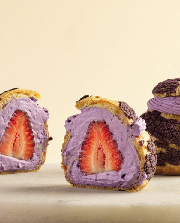 Taro & Strawberry Choux Buns - Cuisine Magazine - From New Zealand to ...