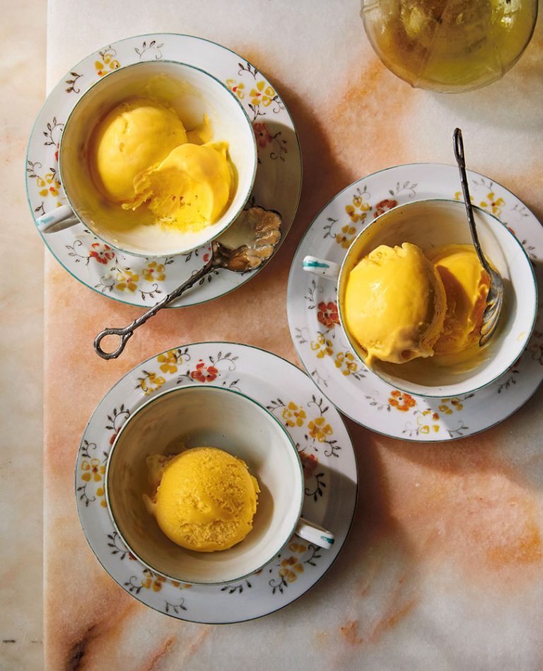 Saffron & Orange Blossom Ice Cream - Cuisine Magazine - From New ...