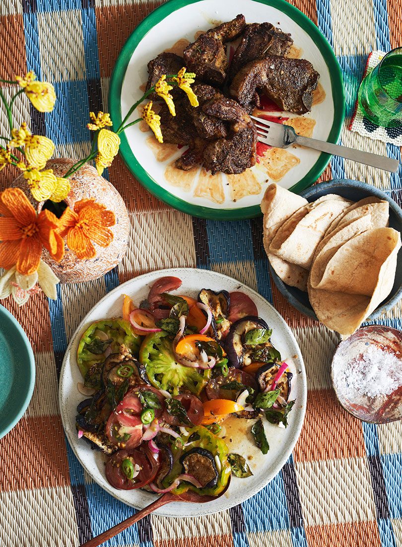 Tomato & Eggplant Sambol Salad - Cuisine Magazine - From New Zealand to ...