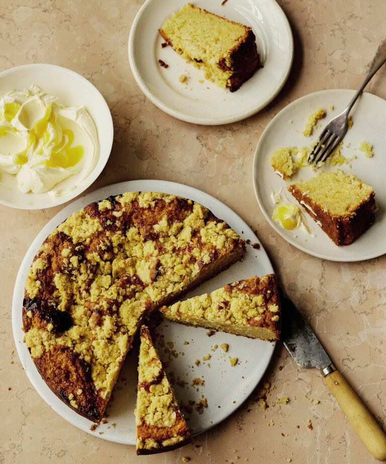 Double Lemon Cake with Streusel Topping - Cuisine Magazine - From New ...