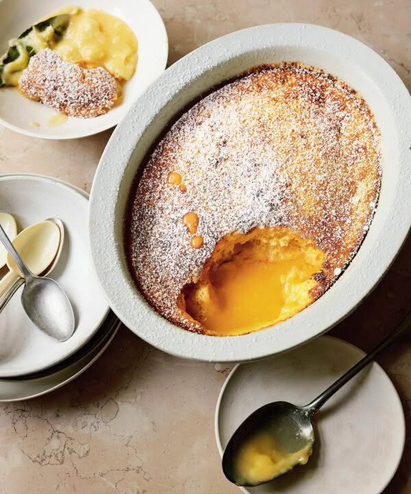 Hot Lemon & Bay Pudding - Cuisine Magazine - From New Zealand to the World