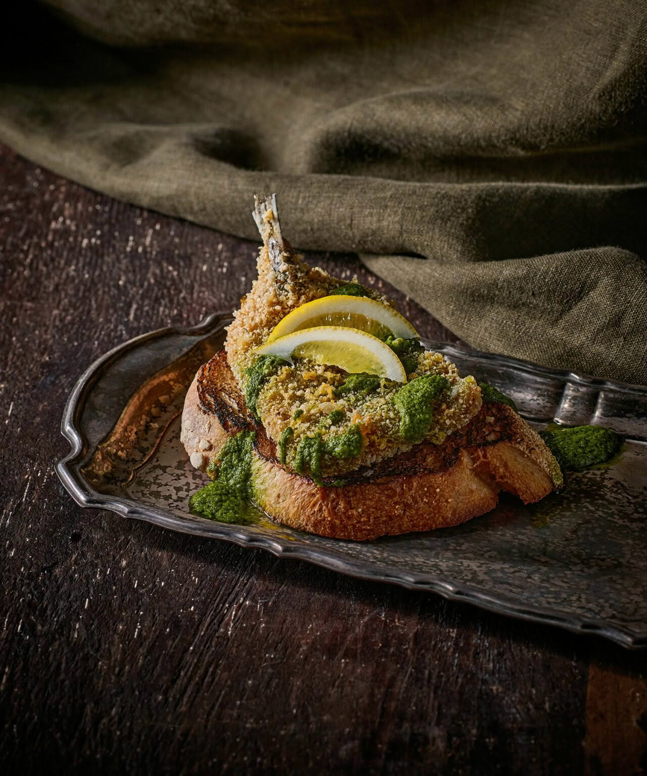 Parmesan-Crumbed Sardines with Salmoriglio - Cuisine Magazine - From ...